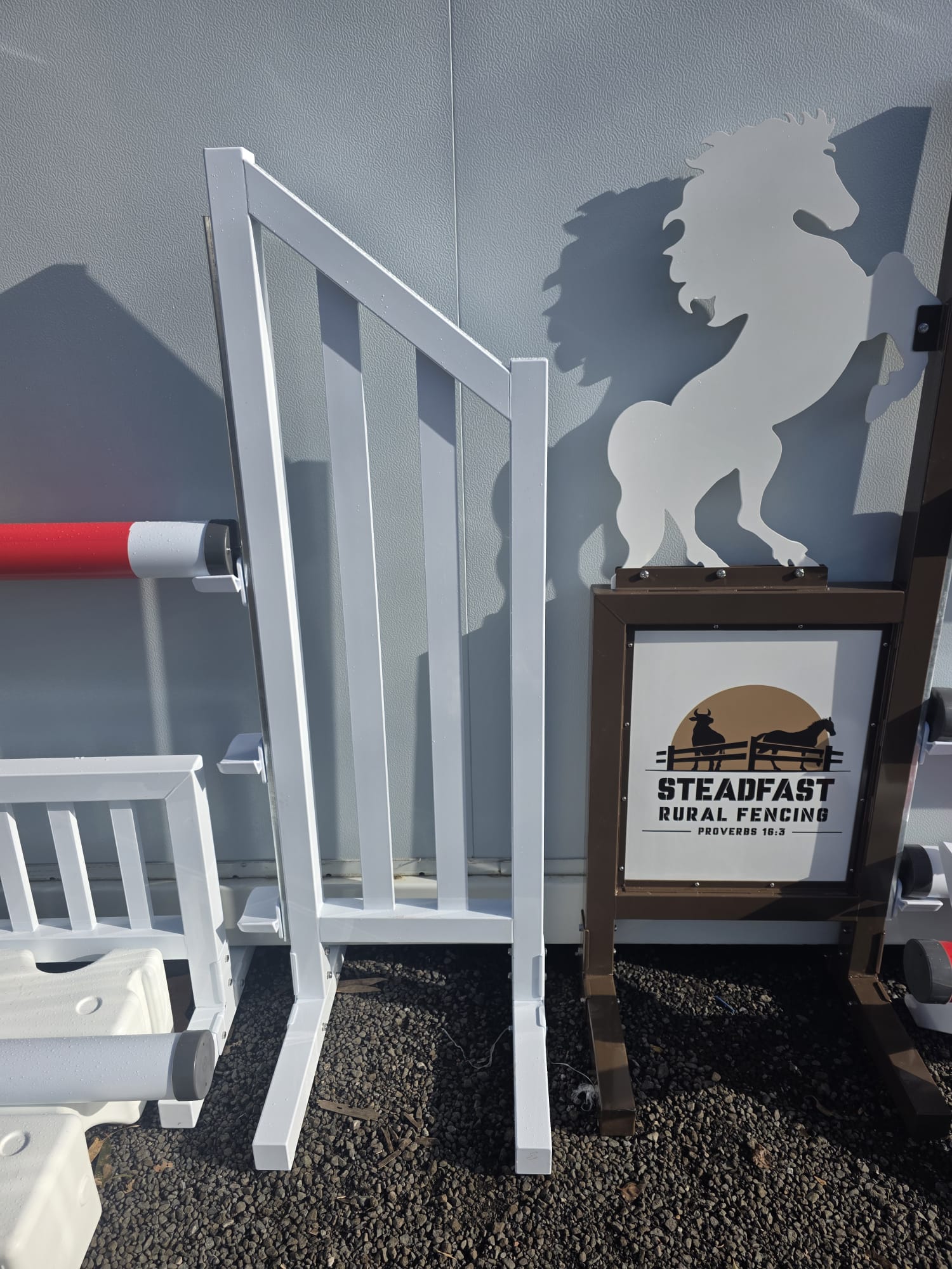 Jump wings Pair WHITE – Steadfast Rural Fencing