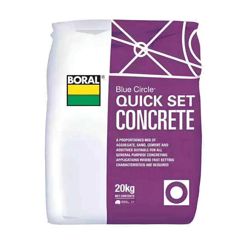 Boral Concrete Quick Set Concrete 20kg – Steadfast Rural Fencing